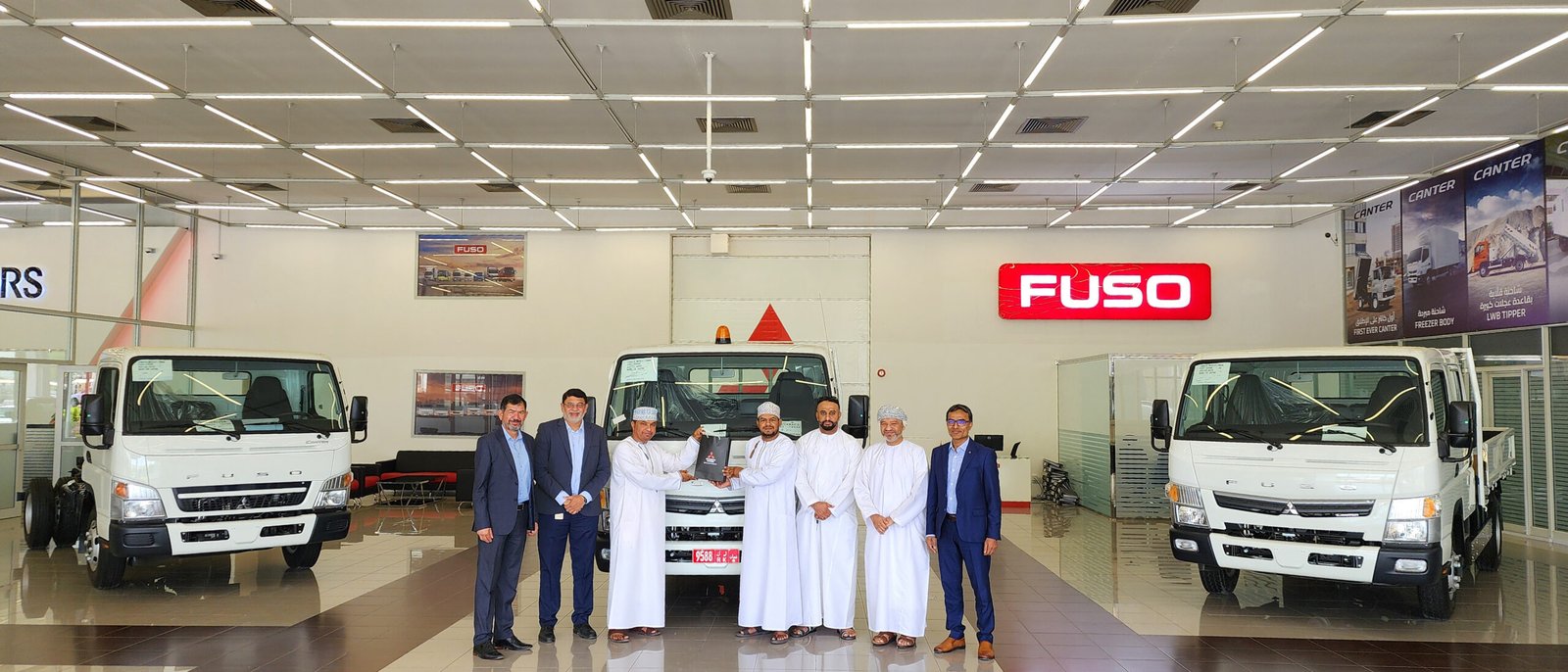 FUSO Oman’s New Showroom in Azaiba, Muscat marks its inaugural delivery ...